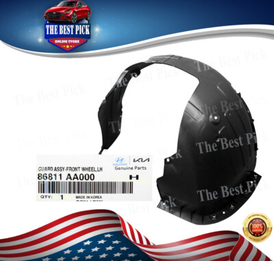 GENUINE Front Fender Liner Left DRIVER Side fits Hyundai Elantra21-22 ...