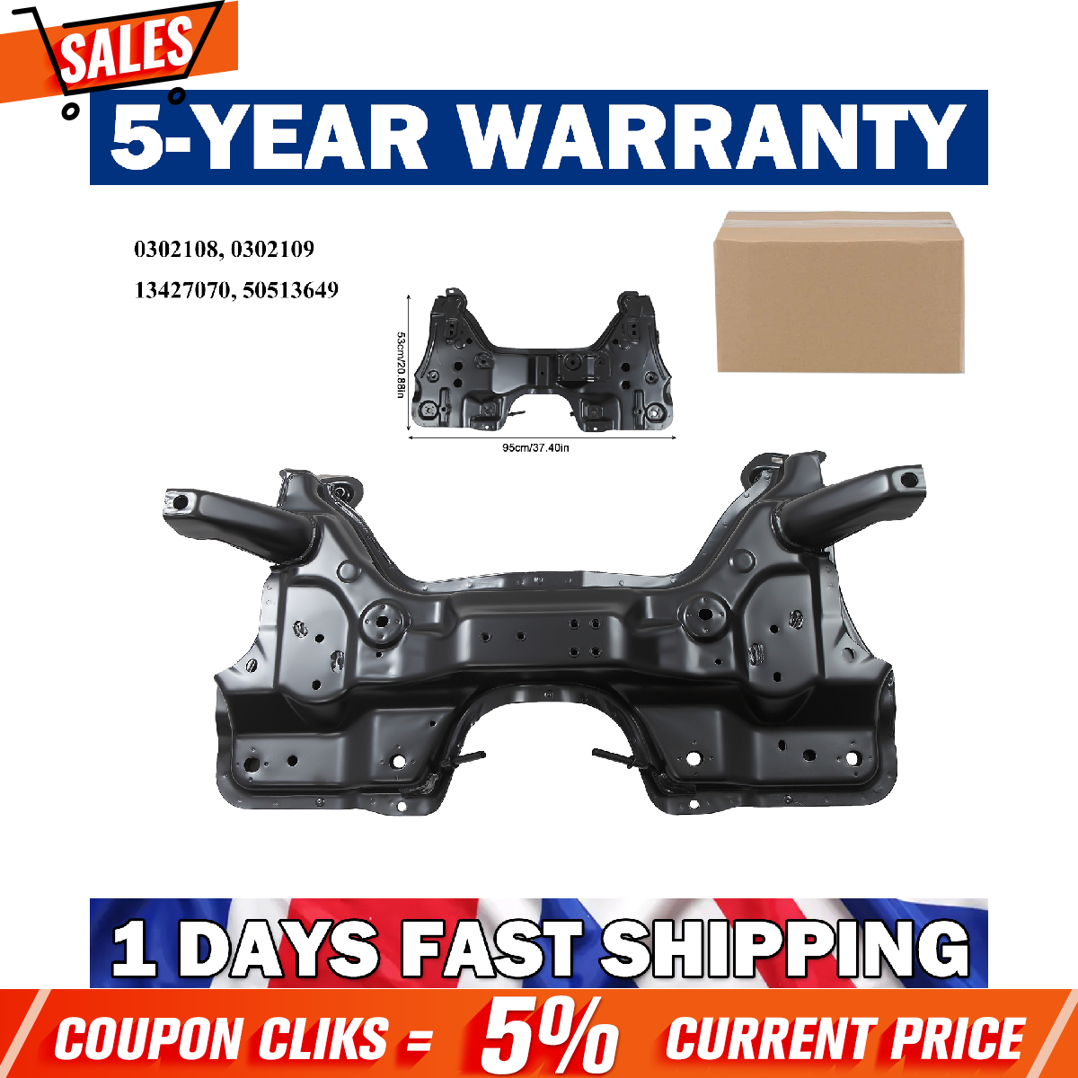 FRONT ENGINE SUBFRAME CROSSMEMBER FOR OPEL/VAUXHALL CORSA D (2006-2014 ...