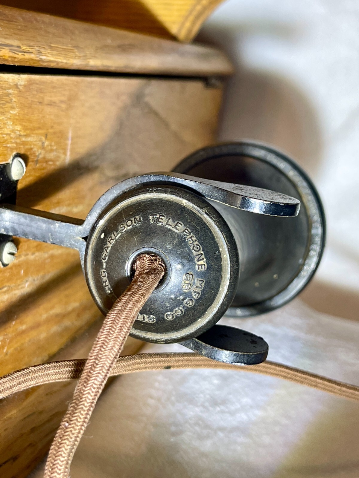 Vintage Kellogg Antique Telephone Plain Front Wall Mount Phone Chicago ...