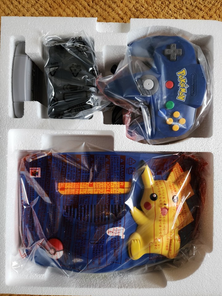 Pokemon Pikachu Edition Nintendo 64 Pal N64 Console + Expansion Pack ...
