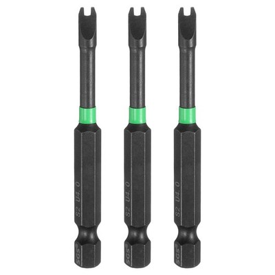 3pcs U Shaped Screwdriver Bit 2.76" U4 Magnetic Power Tools with 1/4 ...
