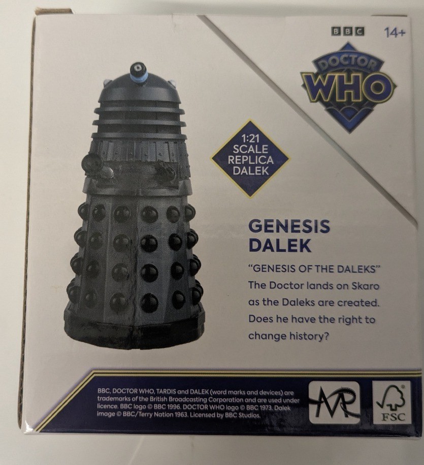 new in box BBC DR WHO Genesis Dalek age 14+ cg bc1 | eBay UK