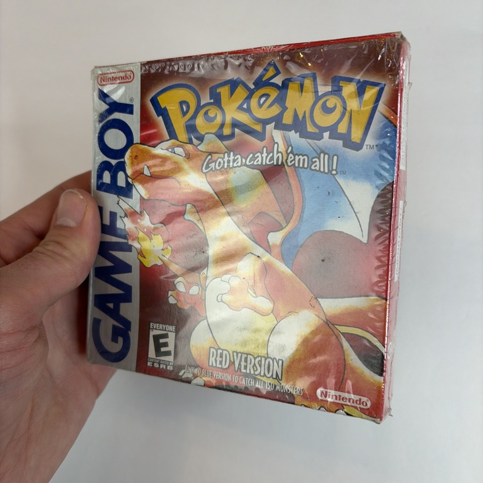 Pokemon Red Version Game Boy Authentic Plastic Seal Complete Box New ...