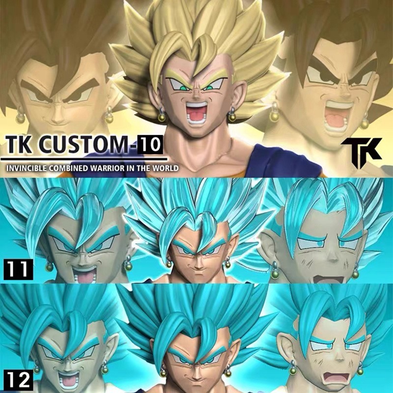 TK Custom Dragon Ball Vegetto Son Goku Heads Accessory Part Shf Vegetto ...