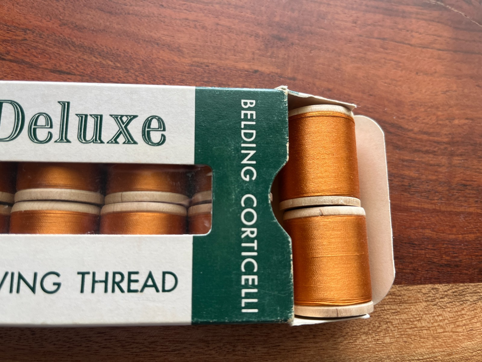 Belding Corticelli Silk Thread 12 Spools Ginger Orange 5475 Size A Fly ...