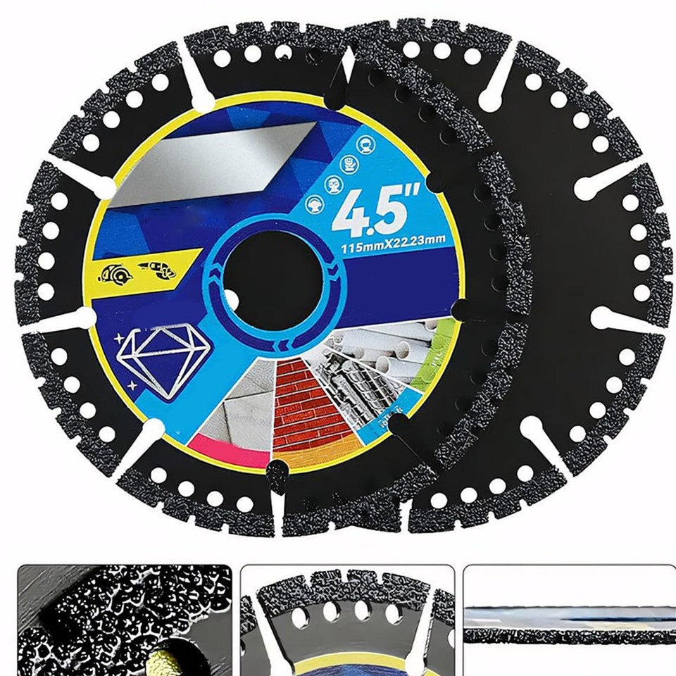 3pcs Diamond Multi-Purpose Saw Blades,4.5 Inch Heavy Duty Diamond ...