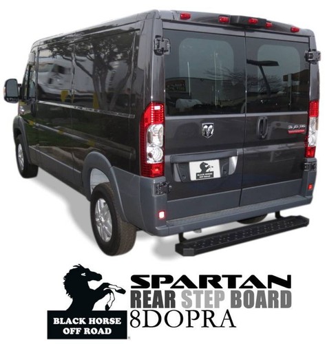 Black Horse SPARTAN Rear Step Board Black Fits 2014-2025 Ram Promaster ...