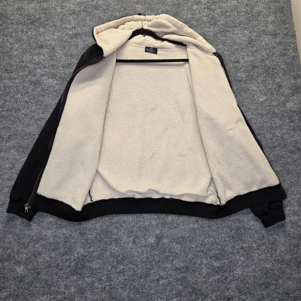 Cal Poly Mustangs Hoodie Mens Small Black NCAA Sherpa Zip Sweatshirt ...