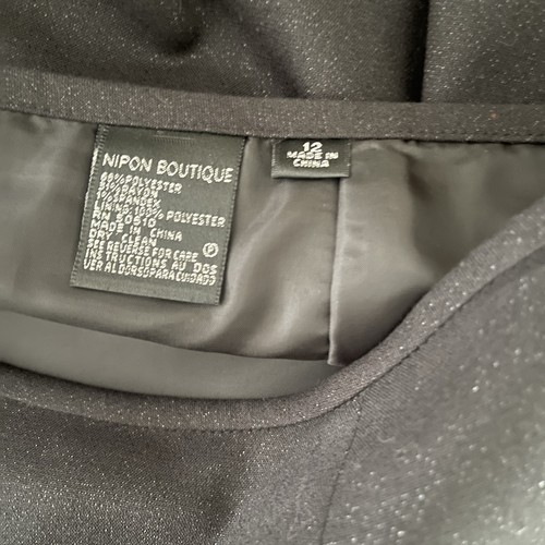 Nipon Boutique Black Tie Cocktail Avante Guard Tuxedo Skirt Suit UNIQUE ...