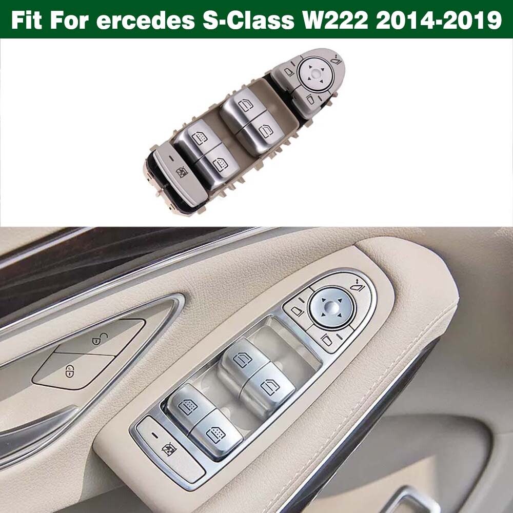 Driver Side Window Control Switch Assembly For Mercedes S-Class W222 ...