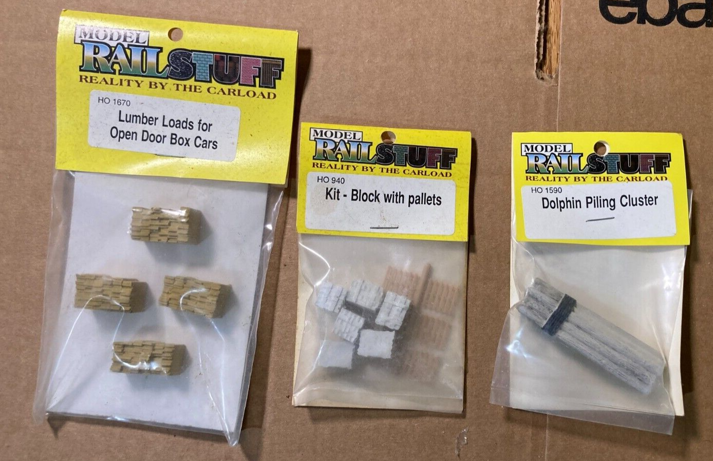 3of Model Rail Stuff HO Loads 940 1670 1590 NIP | eBay