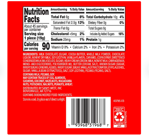 Member's Mark Milk Chocolate Pecan Caramel Clusters, 30.2 oz. | eBay