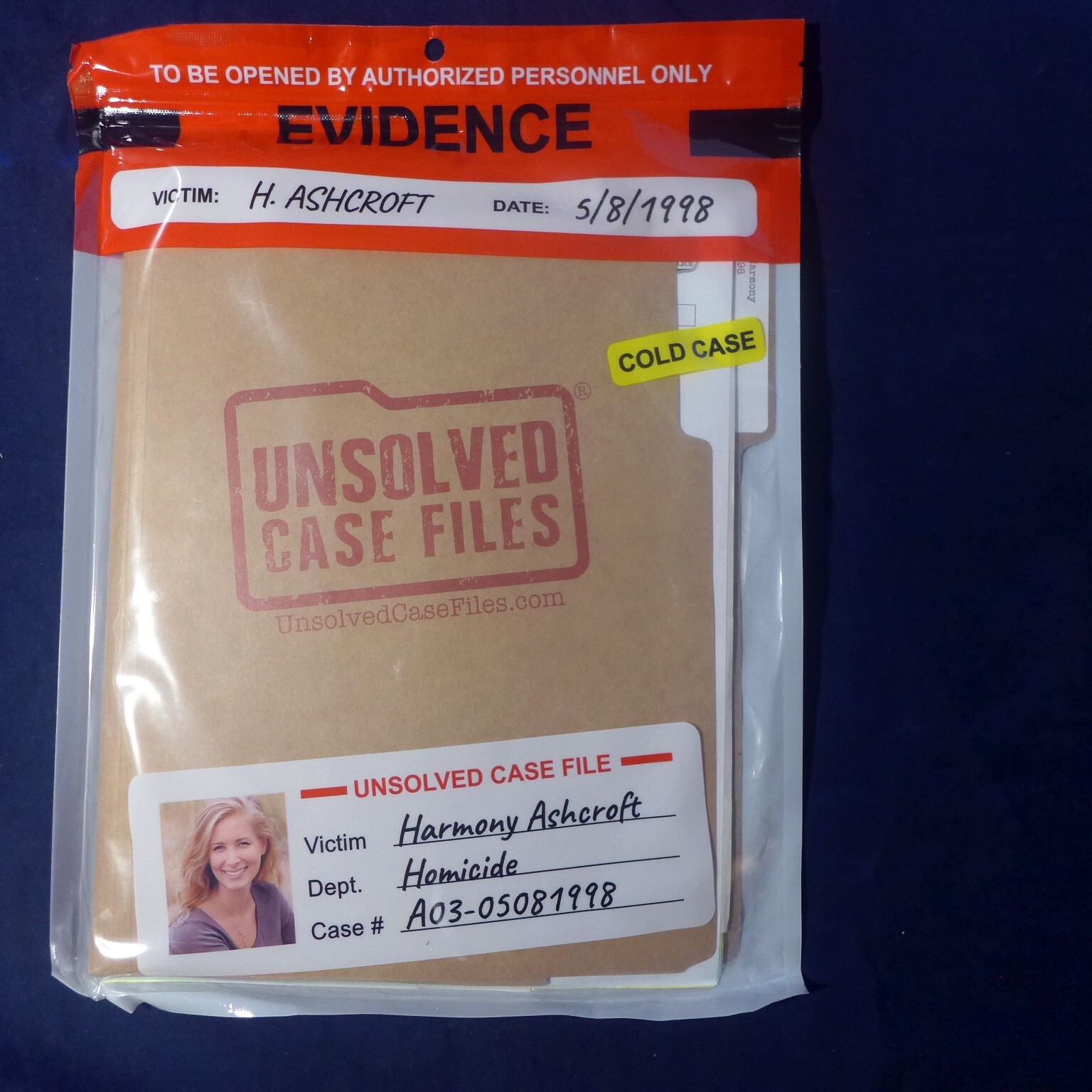 Sealed New Unsolved Case Files Cold Case Murder Mystery Game HARMONY ...