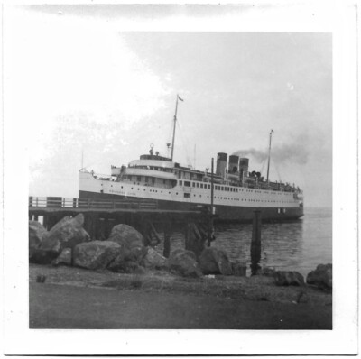 2 Vintage Old 1950s Photos of Canadian Steamship PRINCESS JOAN ...