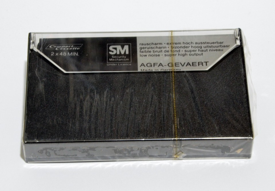 AGFA SUPER FERRO DYNAMIC 90 + 6 BLANK CASSETTE TAPE SEALED 1978 GERMANY ...