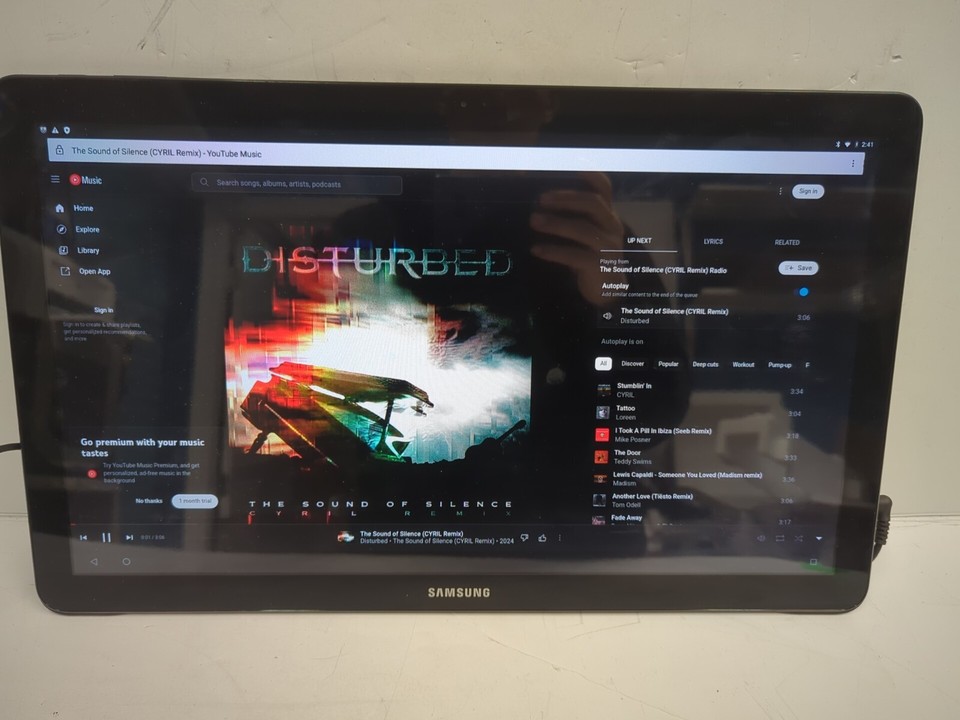 Samsung Galaxy View SM-T670 18.4" Tablet /32GB / OS 8.1/(Battery Dead ...