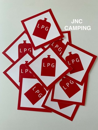 10 x Caravan Motorhome LPG Gas Locker Warning Sticker Decal 10012 | eBay UK