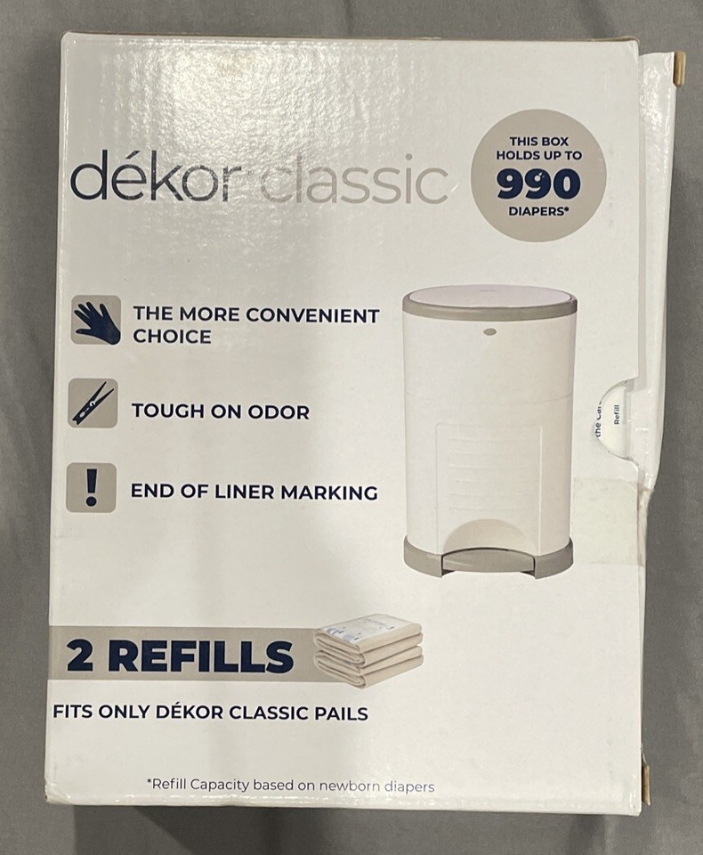 Deckor 2 Pack Holds up to 990 Diapers Economical Refill Fit Dekor ...
