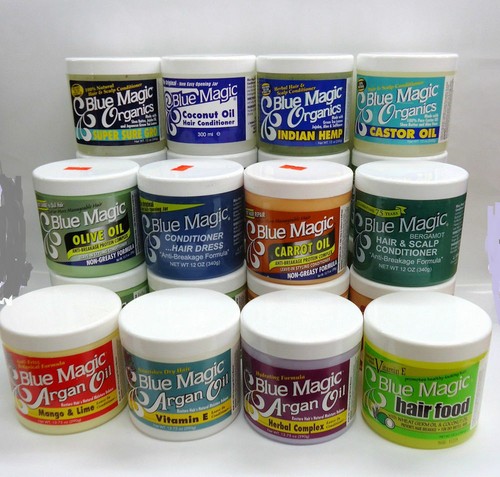 Blue Magic Hair Care Cream,Pomade,IndianHemp,Conditioner,LeaveIn (Full ...