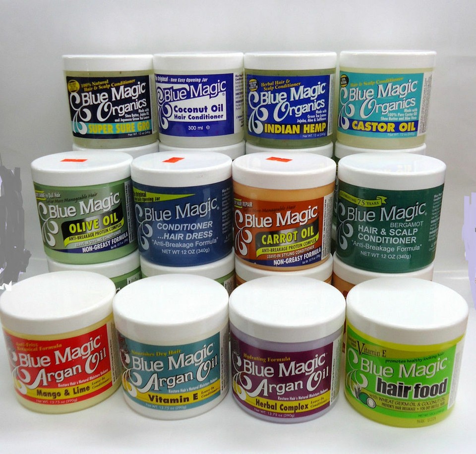 Blue Magic Hair Care - Cream,Pomade,IndianHemp,Conditioner,LeaveIn ...
