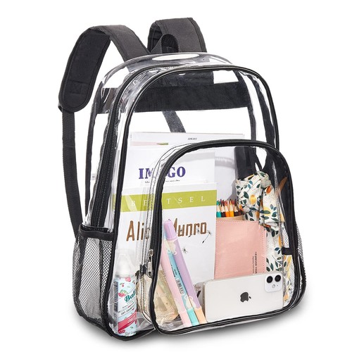 Large Clear Backpack,Heavy Duty PVC Transparent Backpack,See Through ...