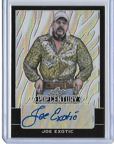 JOE EXOTIC Tiger King Leaf Pop Century GUNS RC Auto ROOKIE Card SP ...