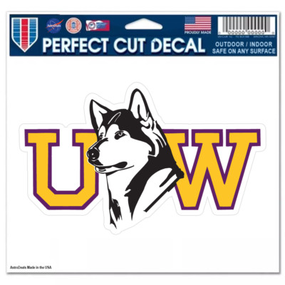 Washington Huskies Logo College NCAA Vinyl Sticker Decal *Size: 3"-12 ...