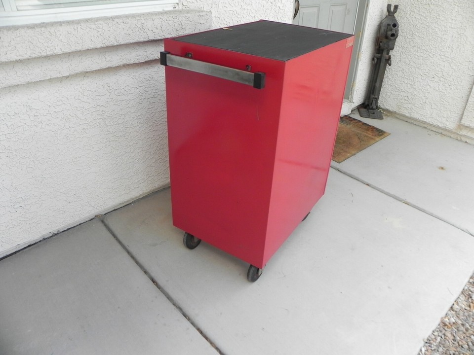 Vintage Matco MB52A Flagship 7 Drawer Roll Cab Red/Orange USA | eBay