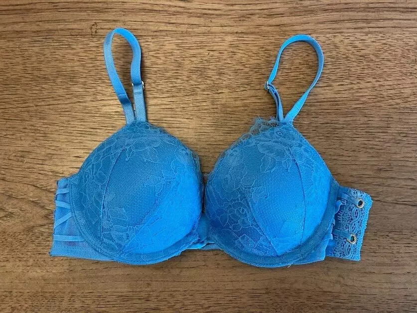 VICTORIA SECRET BOMBSHELL BRA ADD 2 CUP PLUNGE Super Push UP NEW Shine ...