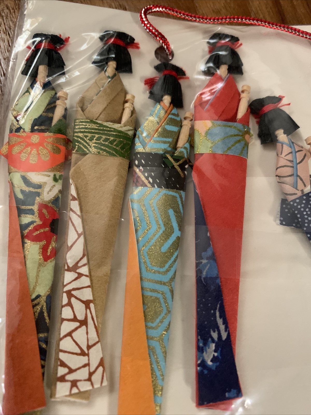 collectible japanese toothpick dolls handmade new set of 5 | eBay