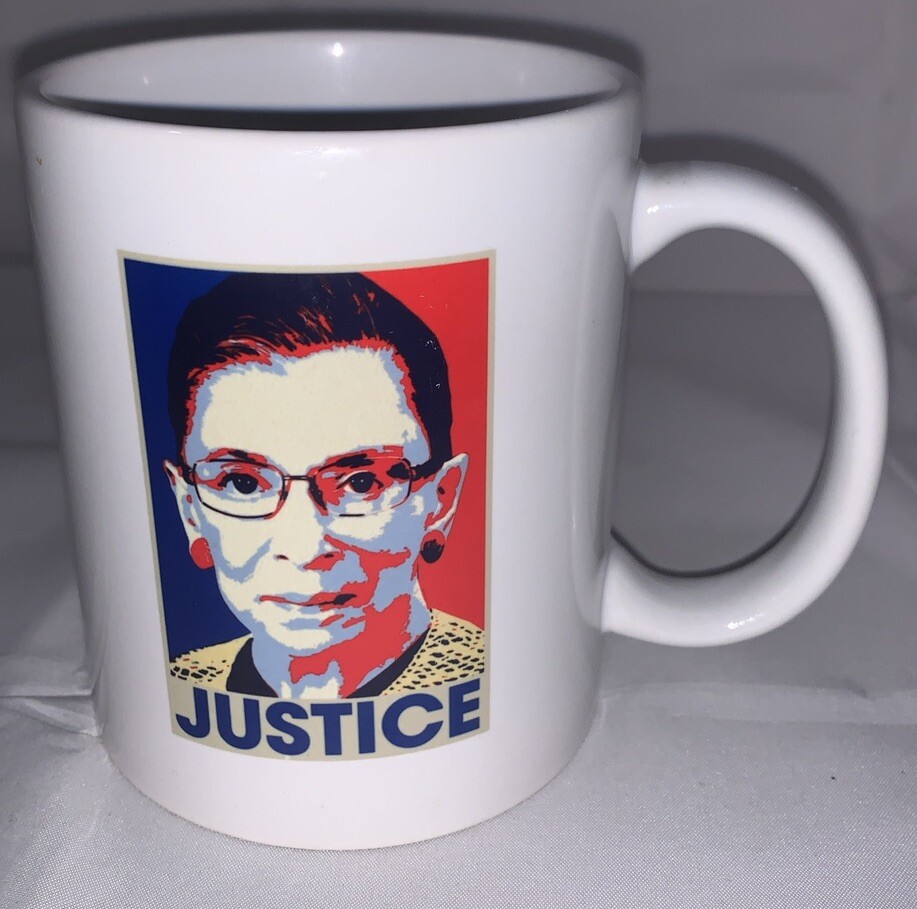 Ruth Bader Ginsburg Justice Pop Art RIP RBG Ceramic Coffee Mug Tea Cup ...