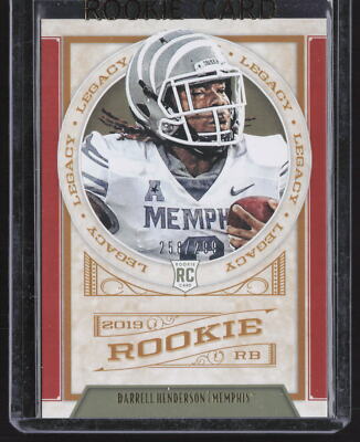 2019 Legacy Darrell Henderson Red /299 Rookie Card RC #152 | eBay