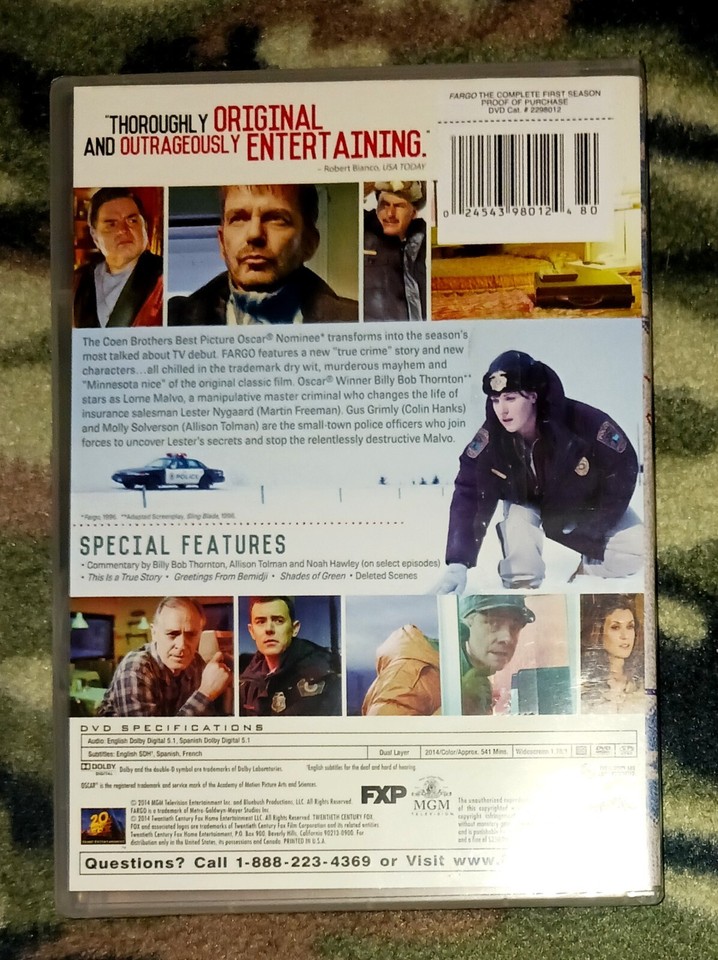 Fargo: The Complete First Season (DVD, 2014) Season 1 Brand New ...