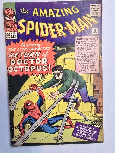 The Amazing Spider-Man #11 1964. 2nd Doc Ock. Solid Copy. Marvel Silver ...
