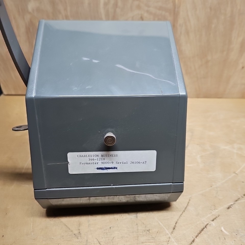 Paymaster 9000 Series (Model 9000-9) Check Writer Money Order Machine ...