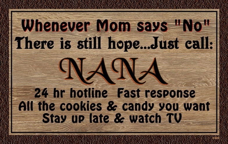 ( Call Nana) signs, plaques, oma, grandma, mommom, granny, me ma, wall ...