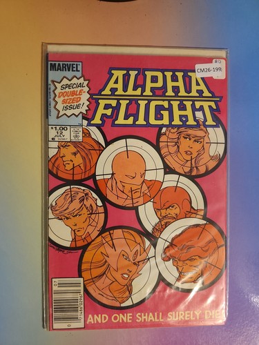 ALPHA FLIGHT #12 VOL. 1 HIGH GRADE NEWSSTAND MARVEL COMIC BOOK CM26-199 ...