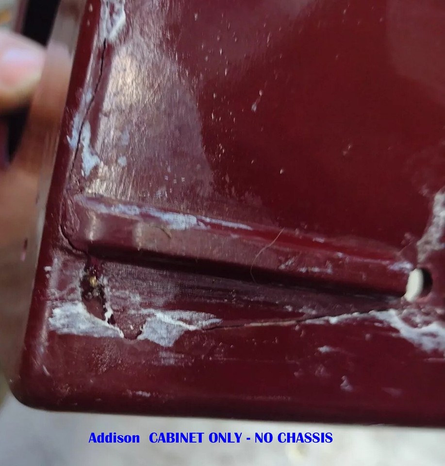 ADDISON RADIO CABINET NO CHASSIS - REPRODUCED TRIM, DIAL, DIAL POINTER ...