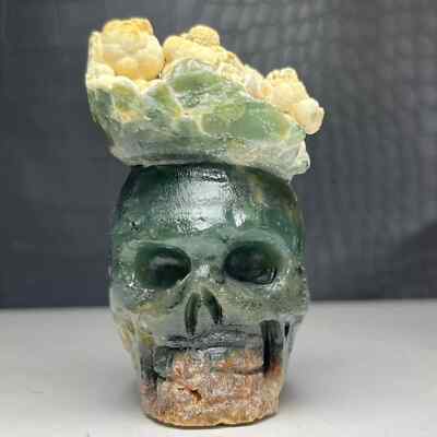 191G Natural Crystal Mineral Specimen GRAPE Agate Hand-Carved SKULL | eBay