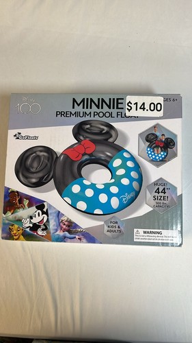 Disney Minnie Mouse Swimming Pool Float 300lbs Capacity Huge 65inX44X13 ...