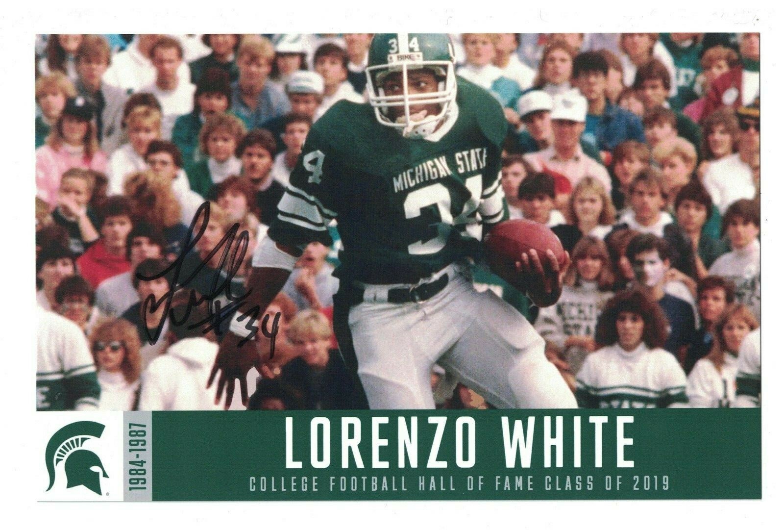 LORENZO WHITE MICHIGAN STATE SPARTANS 8.5x5.5 AUTOGRAPHED PHOTO SIGNED ...