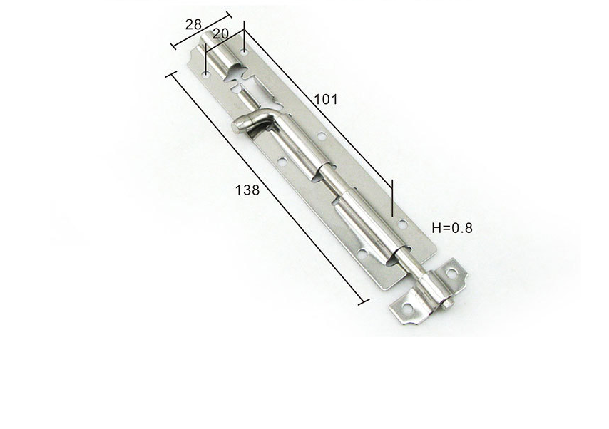 6 Inch Long Stainless Steel Door Latch Slide Lock Barrel Bolt 4 Pcs | eBay