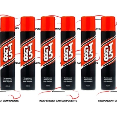 6 x GT85 SPRAY LUBE LUBRICANT PENETRATOR WATER DISPLACER CORROSION ...