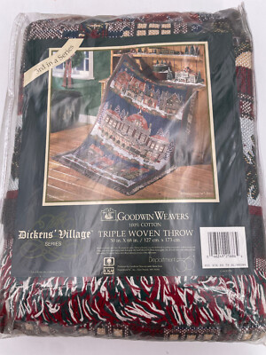 Goodwin Weavers Dickens Village Afghan 50 x 68” #W1558 | eBay