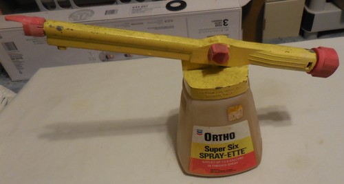 1 Ortho Super Six Spray -Ette Lawn Feeder Garden Hose water Sprayer VTG ...