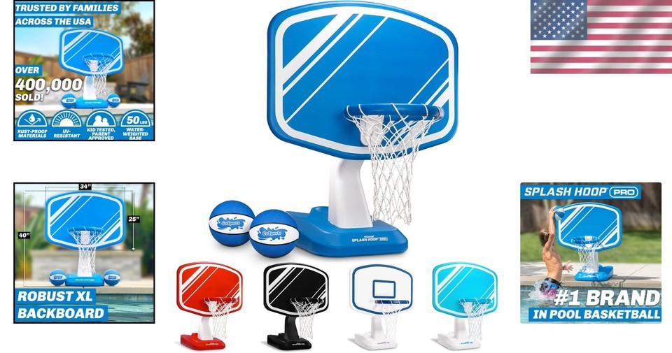 Splash Hoop PRO Swimming Pool Basketball Game | eBay