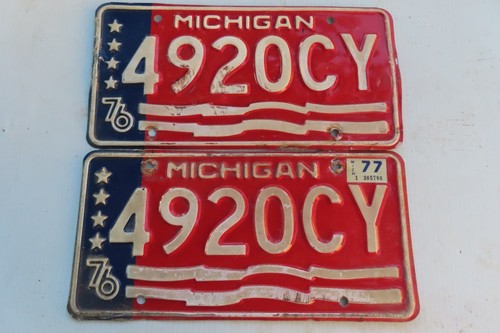 1976 Michigan License plates State Plates | eBay