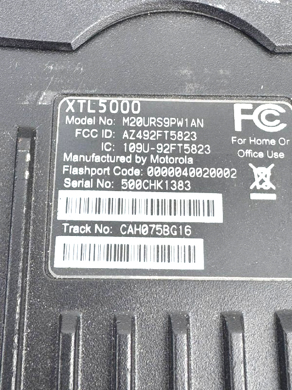 Motorola XTL 5000 UHF Radio M20URS9PW1AN Base Only 700/800Mhz | eBay