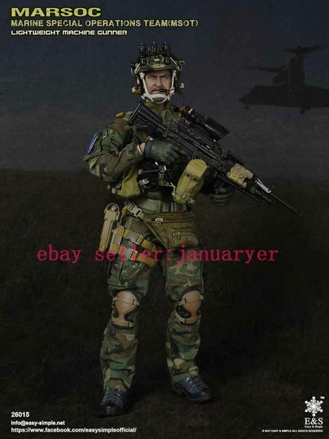 Easy&simple ES26015 1/6 MARSOC Marine Special Operation Team Mk46 ...