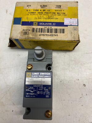 Square D Limit Switch Class 9007 C54B2 Turret Head Position Switch | eBay